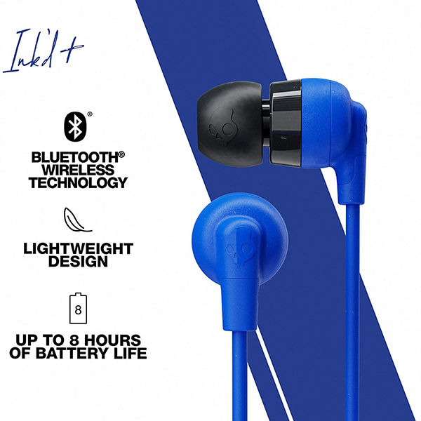 Skullcandy Ink'd+ Wireless Earbuds - Cobalt Blue