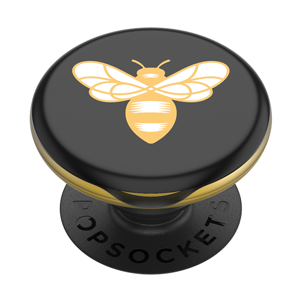 PopSockets Swappable PopGrip Lips x Burt's Bees - Bee Logo Black