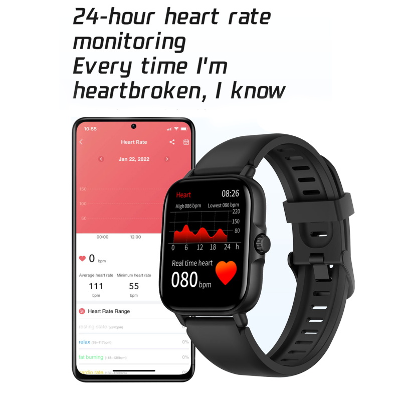 MyBat Pro Activate 2.0 Fitness Smartwatch - Black